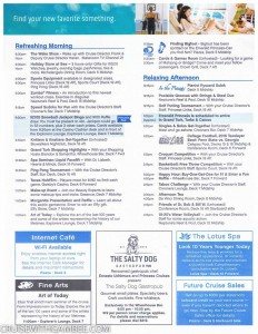 Emerald Princess Patter Daily Activities – cruise with gambee