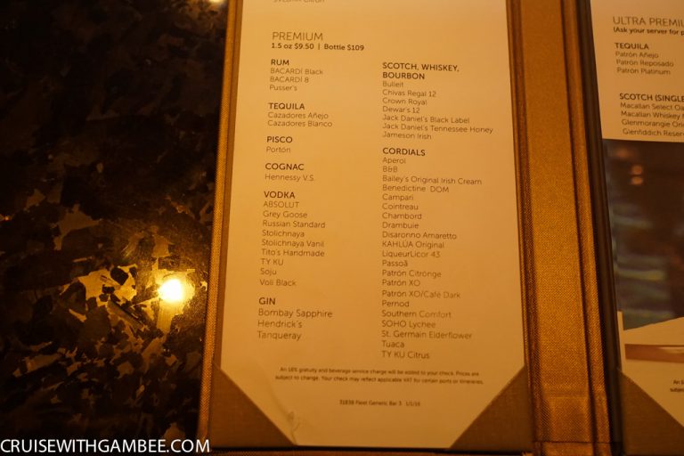Norwegian Escape Drink Prices – cruise with gambee