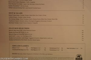 Norwegian Escape Menus – cruise with gambee