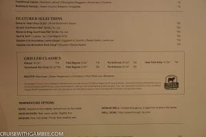 Norwegian Escape Menus – cruise with gambee
