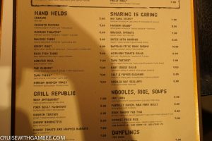 Norwegian Escape Menus – cruise with gambee